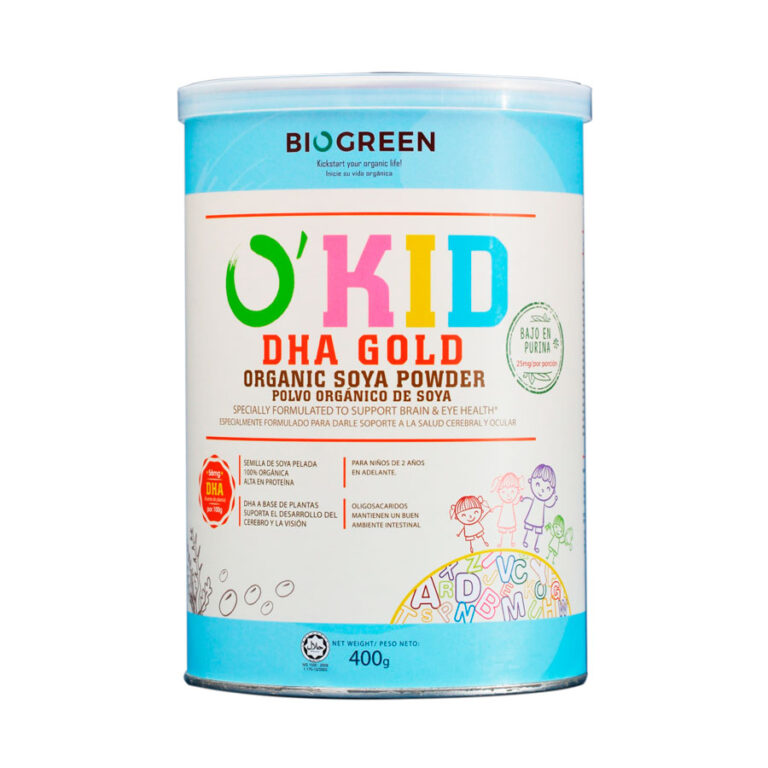 O'Kid DHA Gold Leche de Soya Orgánica Biogreen 400g - Naturalem